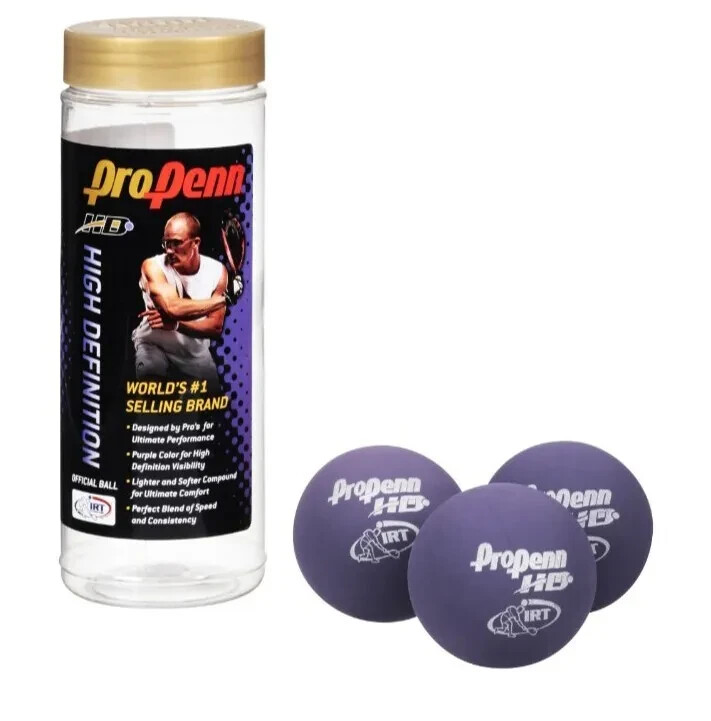 Lot of 2 Sealed Cans Pro Penn High Definition PURPLE Racquetballs ...