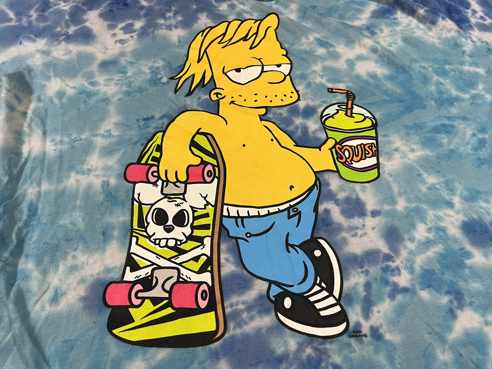 Vintage The Simpsons x NEFF - Bart Simpson - Tye Dye … - Gem