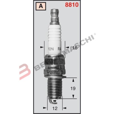 Bougie CHAMPION Spark Plug OE083/T10 RA6HC Ducati Paso 750 Cc 1986>1992 ...