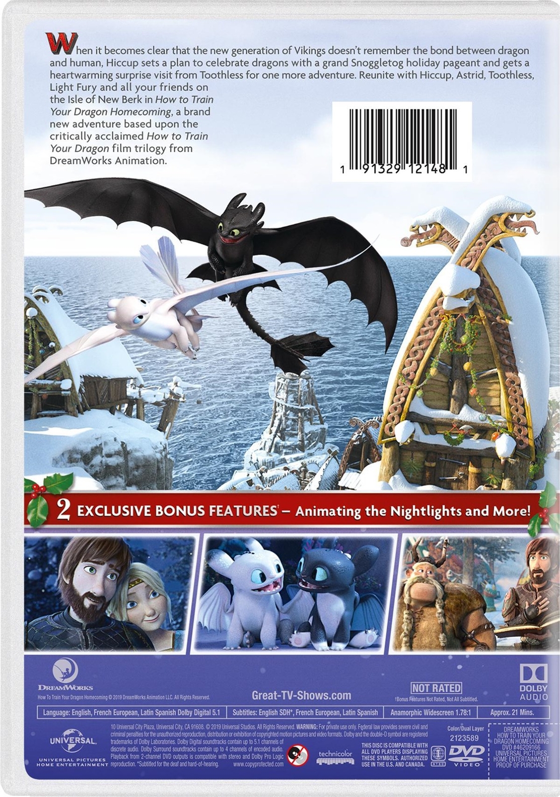 How to Train Your Dragon Homecoming DVD Jay Baruchel NEW 191329121481 ...