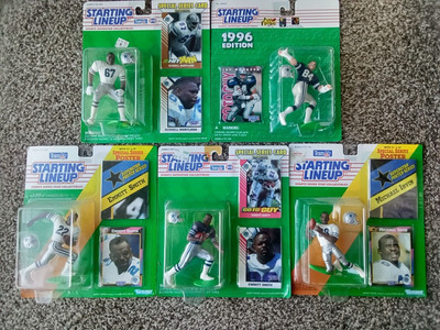 Dallas Cowboys NFL Starting Lineup Figure Lot Irvin-Smith x2-Novacek ...