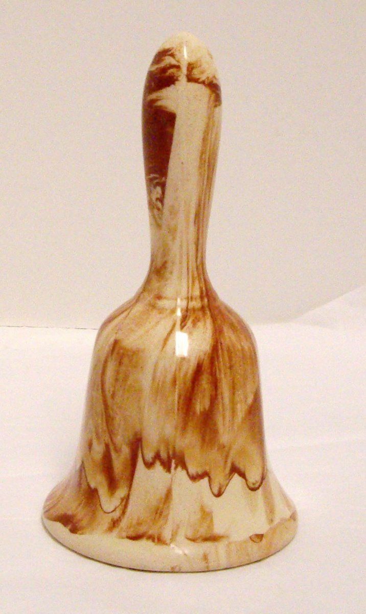 Alaska Hand Bell Handmade Native Clay Pottery Marble Design Signed ...