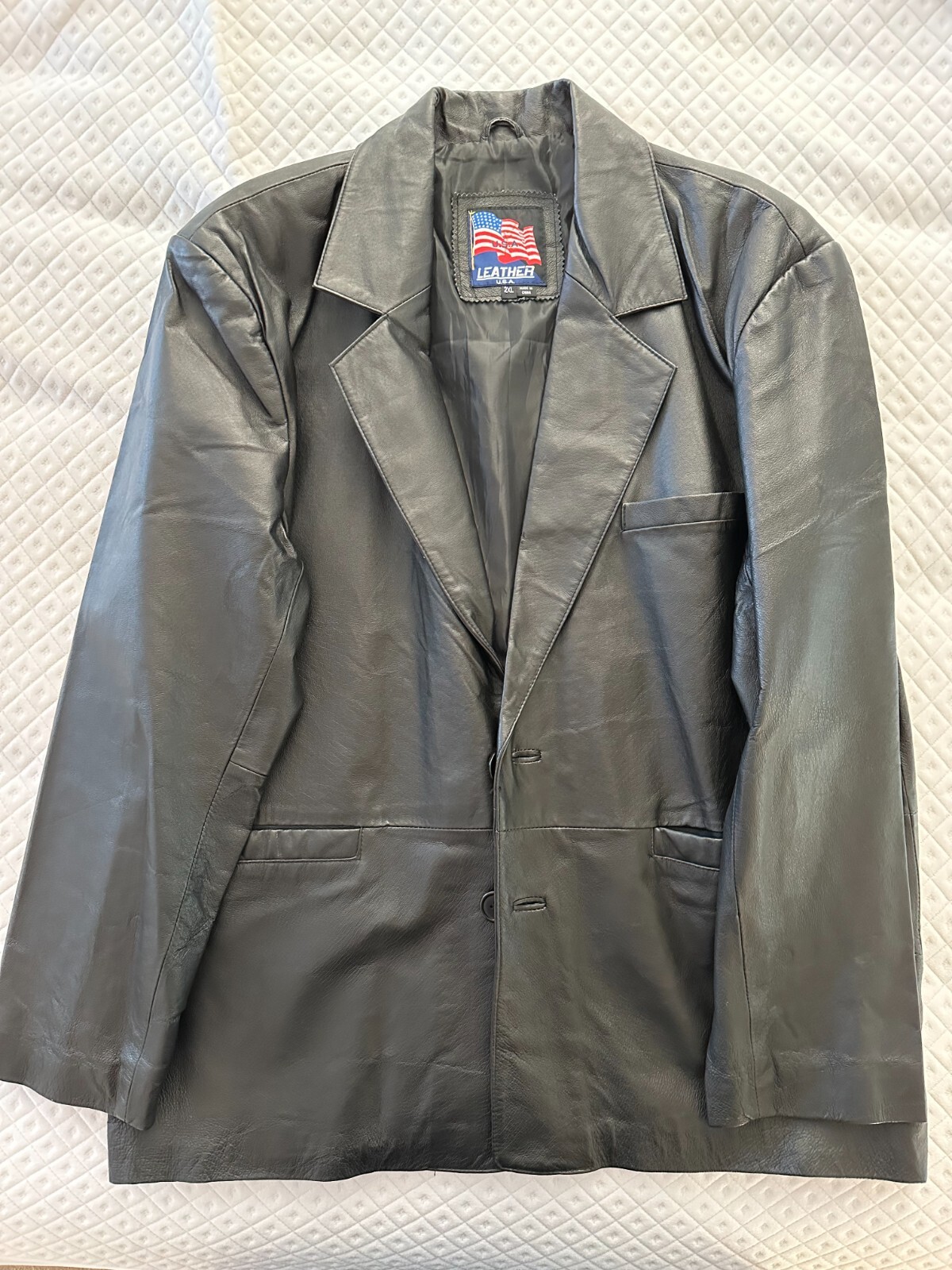 New Rocky Balboa Look Alike Black Mid Length Leather Jacket | eBay