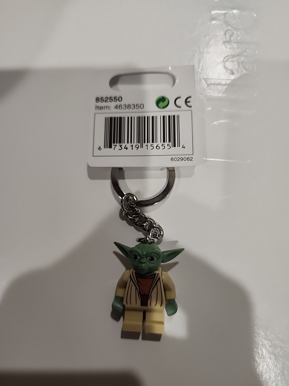 LEGO Star Wars Clone Jedi Yoda Minifigure Keyring Keychain Charm 2004 ...