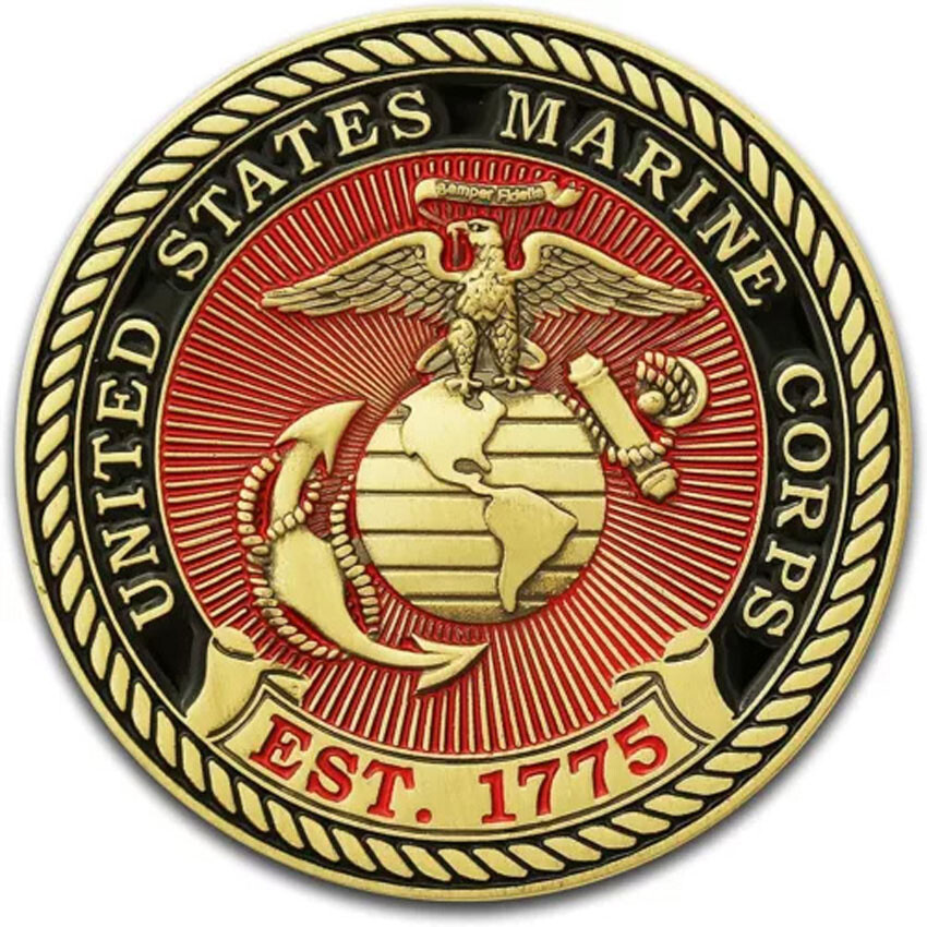 Semper Fidelis US Master Sergeant E8 Challenge Coin Commemorative ...