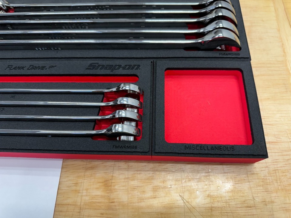 Snap-on Tools USA NEW 21pc SAE / Metric Master Long Length Combo Wrench ...