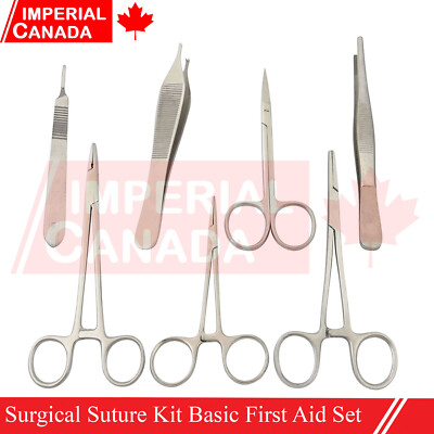 Surgical Suture Kit Basic First Aid Set Suture Emergency Surgical ...