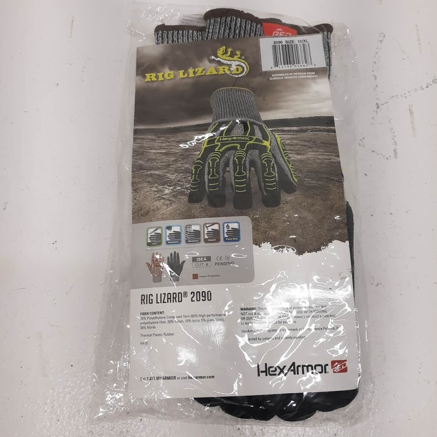 Hex Armor Rig Lizard 2090 cut 4 Level gloves, size 10 XL, New! | eBay
