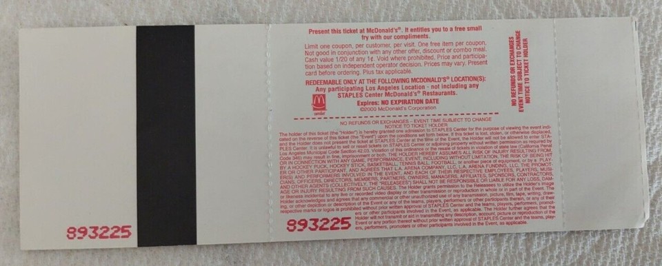 U2 concert ticket used Elevation tour 2001 staples center 11 13 2001 | eBay