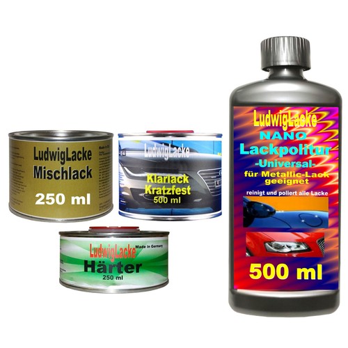 Gris Quartz AULA8V pour Audi 1,25 Litre Set Peinture Auto Prêt & Vernis ...