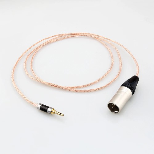 8 Cores OCC Headphone Cable 4 Pin XLR Male to 3.5mm 4 Pole Balanced ...
