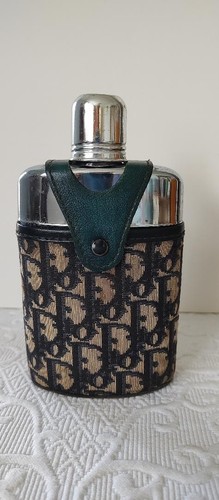 Vintage ~ Christian Dior Flask ~ Glove Steer Leather ~ Paris NY ~ 6" | eBay