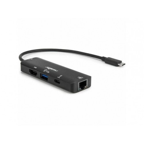 Rocstor Y10A307-B1 USB TYPE-C 4-IN-1 4K MULTIPORT ADAPTER - USB-C TO ...