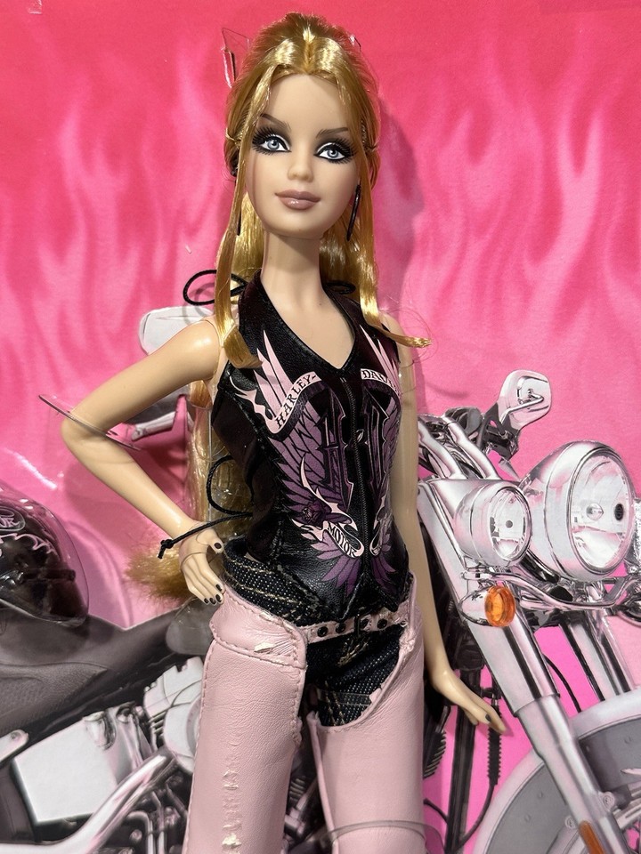 Barbie Harley Davidson Motorcycles 50th Anniversary Doll N6590 NRFB w ...