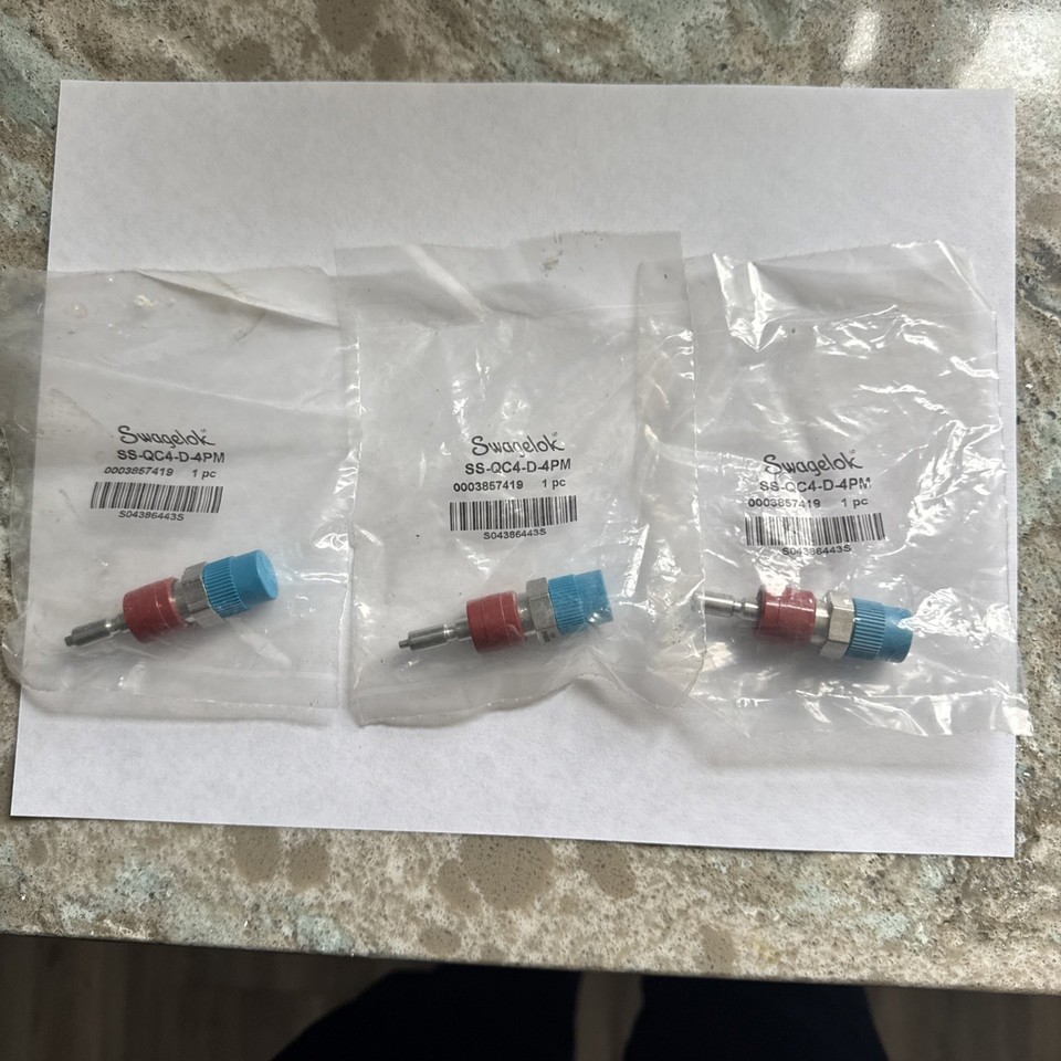 New Swagelok SS-QC4-D-4PM Instrumentation Quick Connect Stem with Valve ...