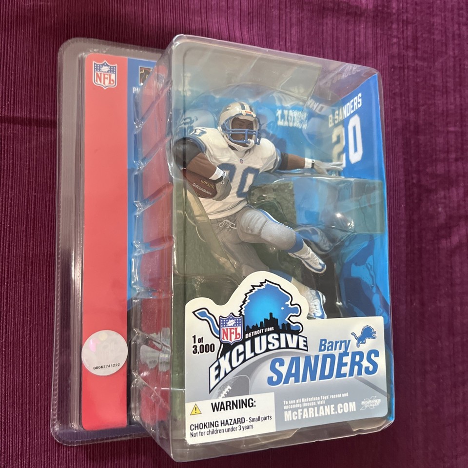2005 McFarlane BARRY SANDERS ACTION FIGURE Detroit Lions 1/3000 Sealed ...