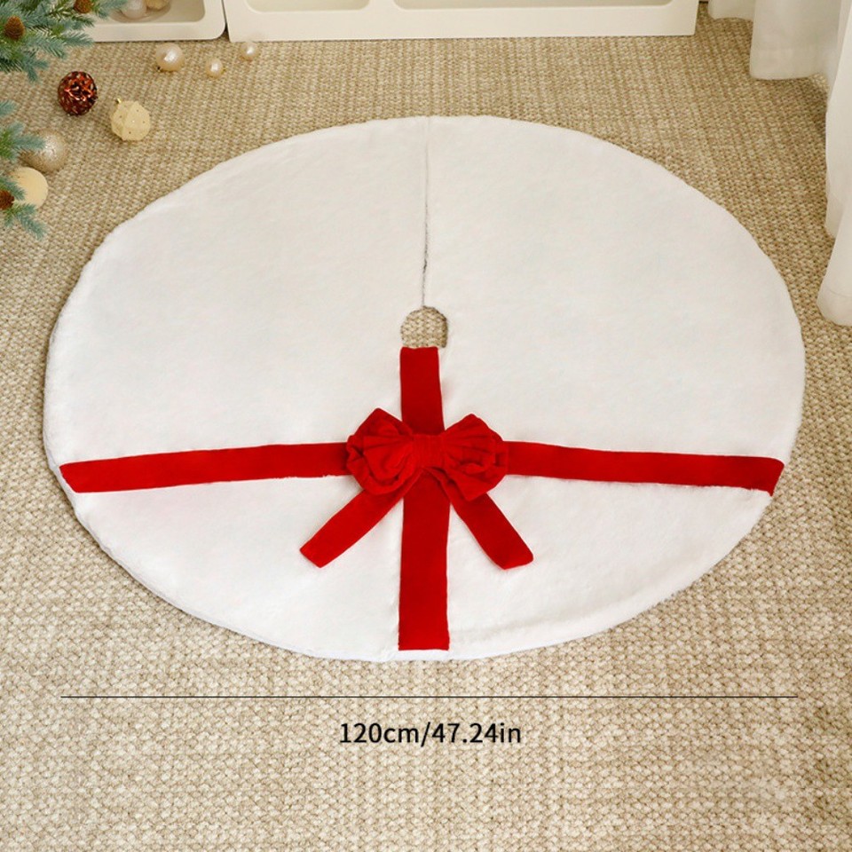 Christmas Tree Skirt 47 Inch Tree Skirt Festive Atmosphere Pet-friendly ...