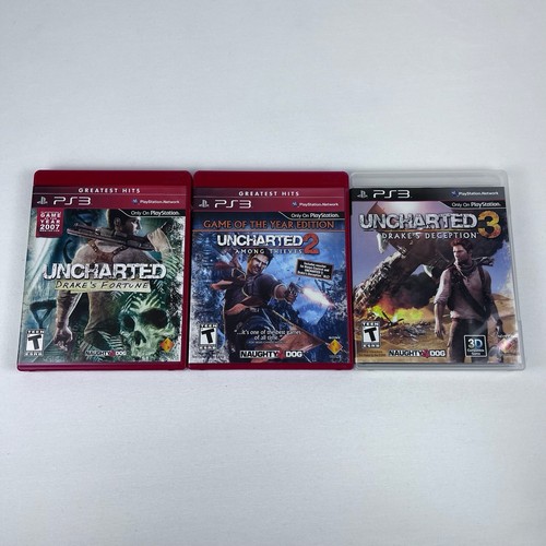 Uncharted 1 2 3 Trilogy Lot of 3 Sony PlayStation 3 PS3 Video Game Bundle CIB US | eBay