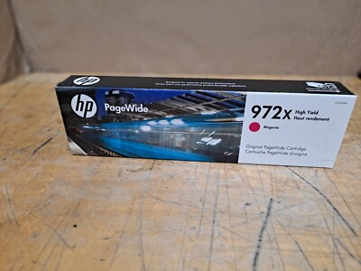 GENUINE HP 972X High Yield MAGENTA PageWide Cartridge L0S01AN NEW ...