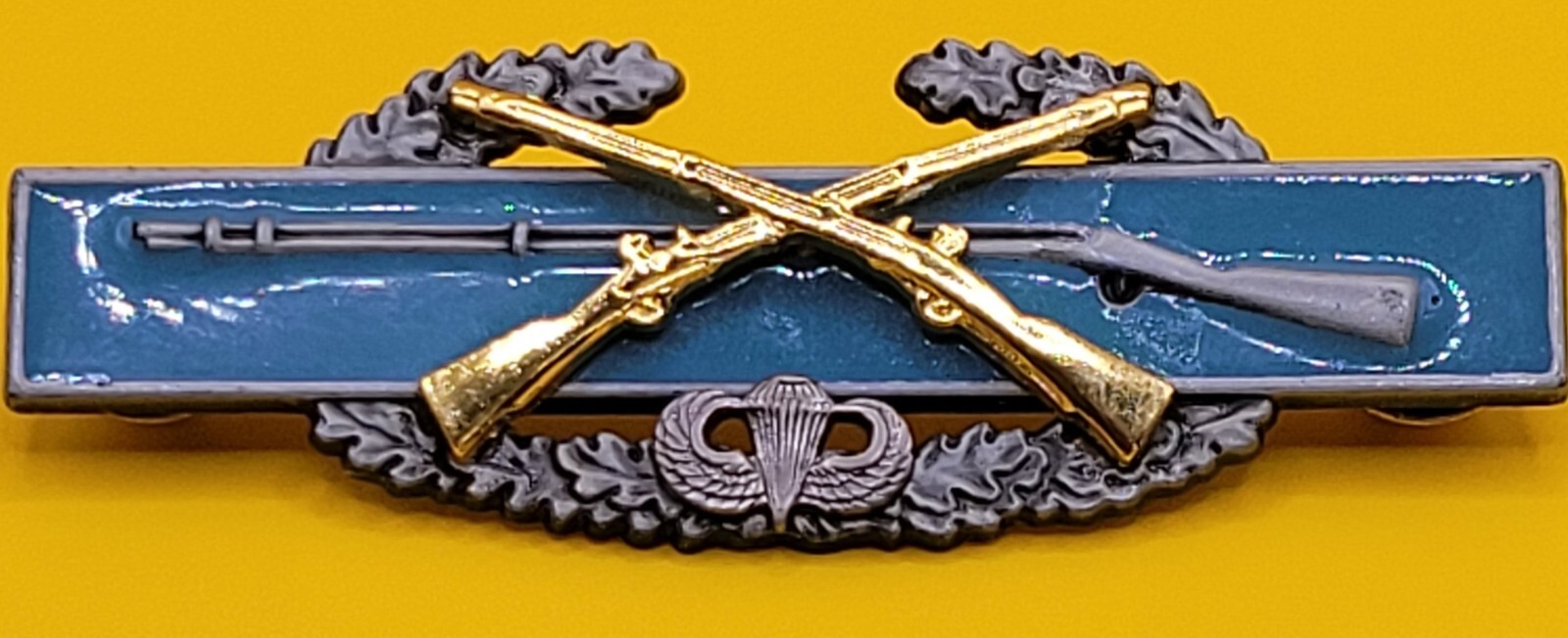 US Army First Award CIB Combat Infantry Badge Cross Rifles Jump Wing ...