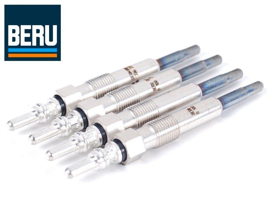 Set of 4 OEM (BERU) Diesel Glow Plugs for VW Beetle Golf Jetta Passat ...