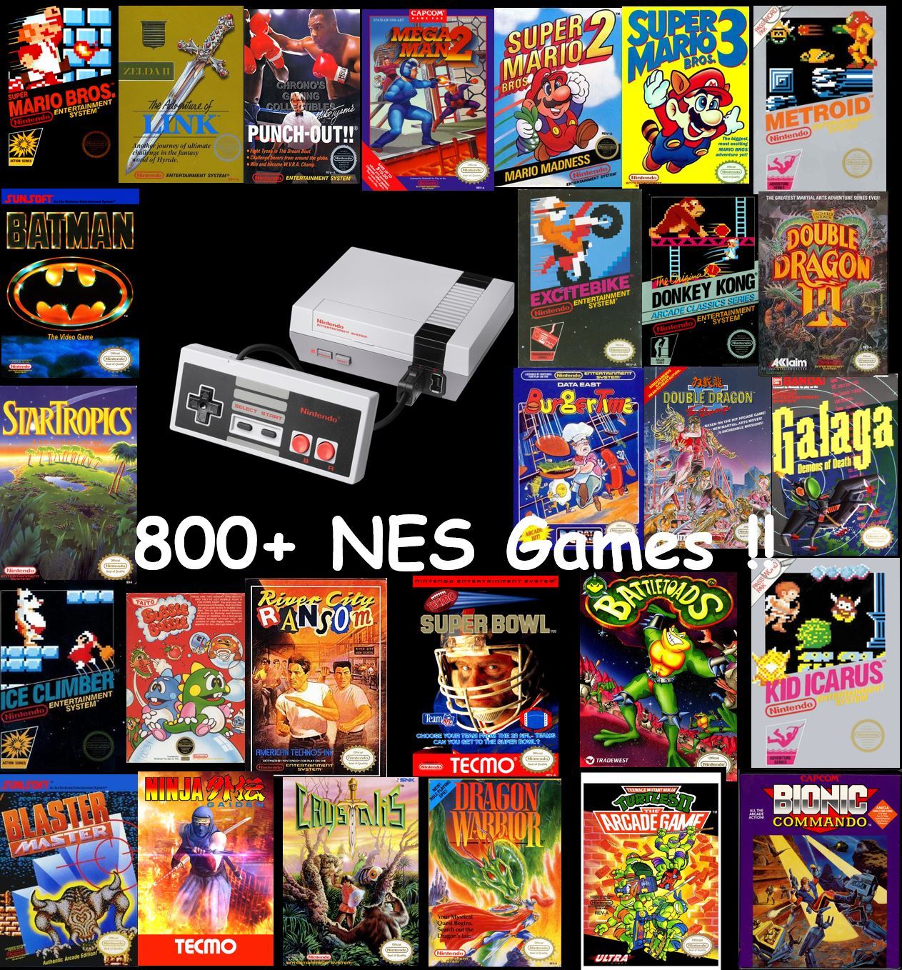 Nintendo Entertainment System: NES Classic Mini Edition Modded 800+ NES ...