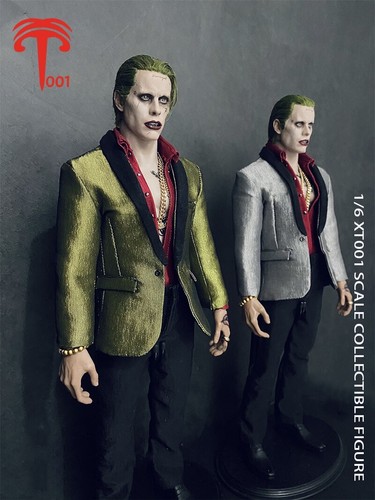 XT001 1/6 Joker Jared Leto Green Suit Full Set 12'' Action Figure Doll ...
