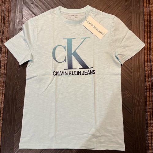 Calvin Klein Ck Jeans Men’s Light Blue Logo T-Shirt Size Extra Small | eBay