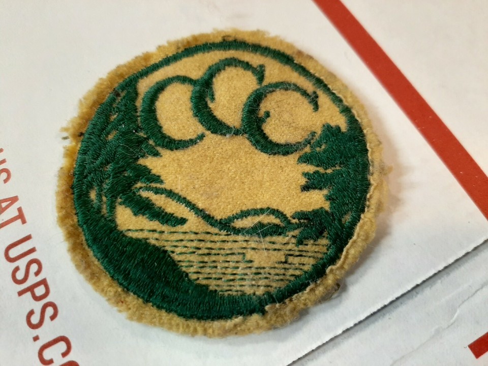 1930's-40's Civilian Conservation Corps Shirt Patch- FDR Nice Condition ...