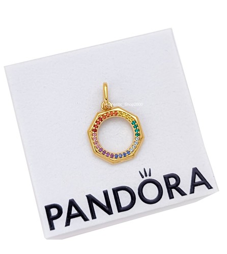 New 100% Authentic 14k Gold Plated PANDORA ME Rainbow Medallion Charm ...