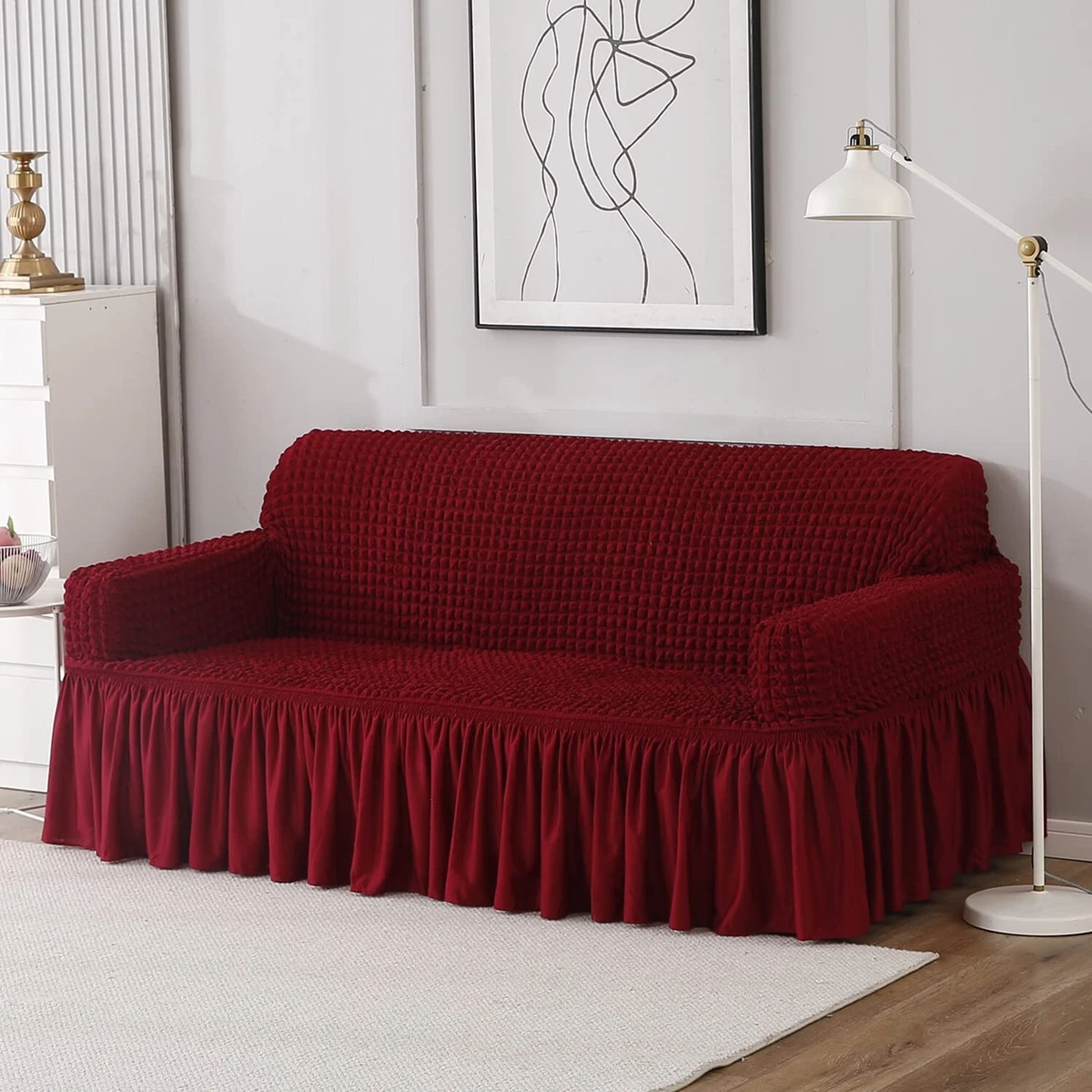 Red Color Sofa Set | Baci Living Room