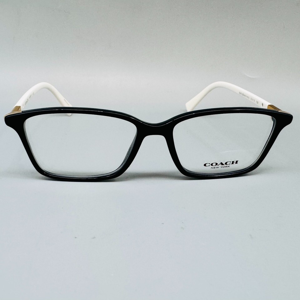 COACH HC 6077 / 5340 Eyeglasses 53-15-135mm - BLACK/IVORY 100% Original ...