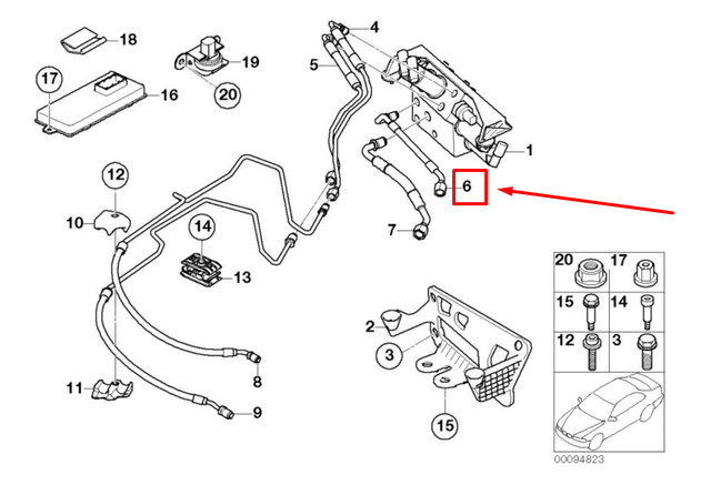 BMW Genuine 37136753033 Pressure Hose ASSY for E65 / E66 for sale ...