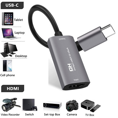 USB Type C Video Capture Card 4K Computer Game Live Broadcasts Video ...