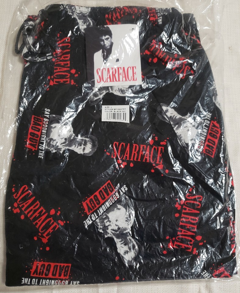 Scarface Tony Montana Lounge Sleepwear Pants "Say Goonight to the Bad ...