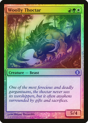 Woolly Thoctar FOIL Shards of Alara NM White Red Green Uncommon CARD ...