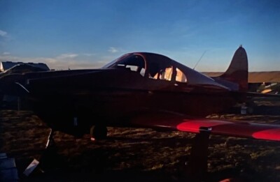 35mm Slide 1977 Johnson Rocket 185 Aircraft @ Merced Airport Mint OOAK ...