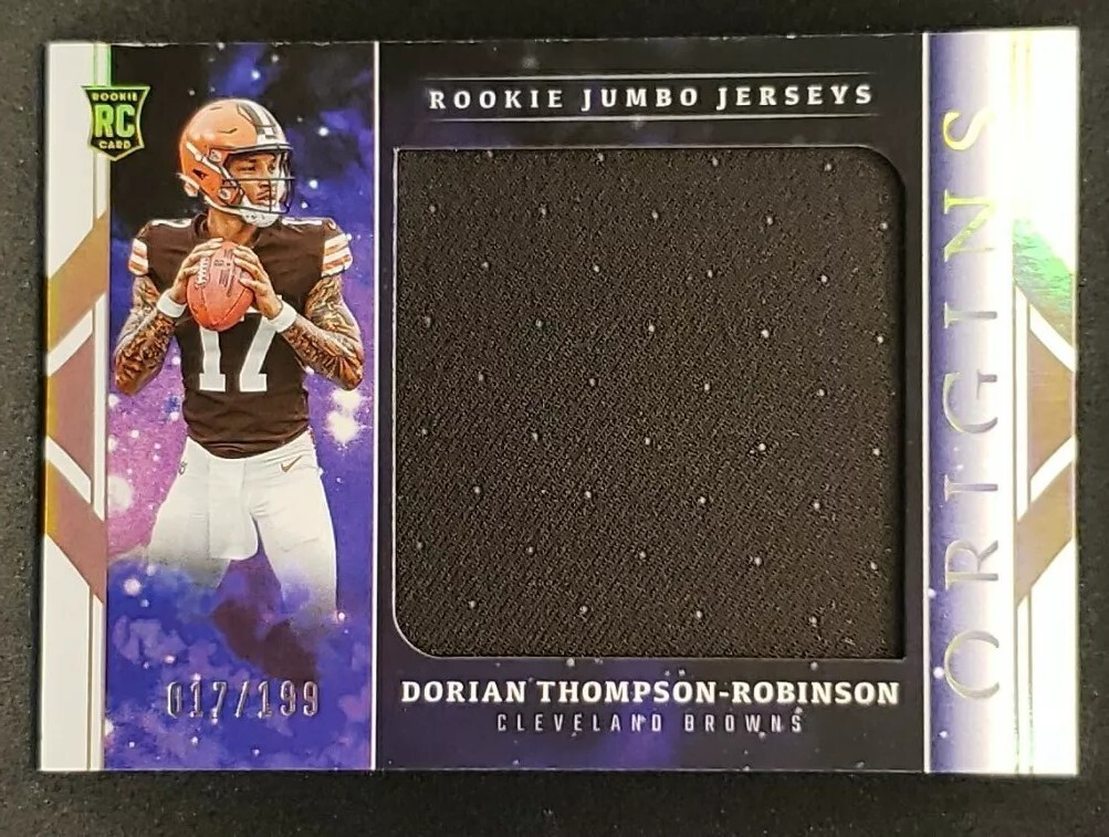 2023 Panini Origins Dorian Thompson Robinson Jumbo RC Patch # /199 ...