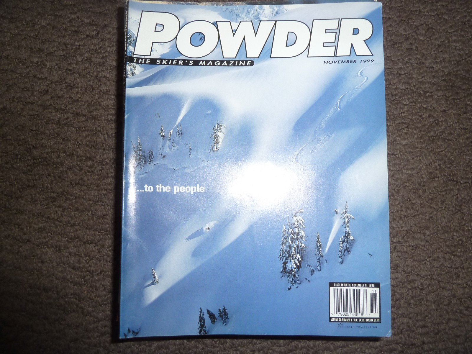 VINTAGE 1999 Powder SKI MAGAZINE November to the people chamanix India ...