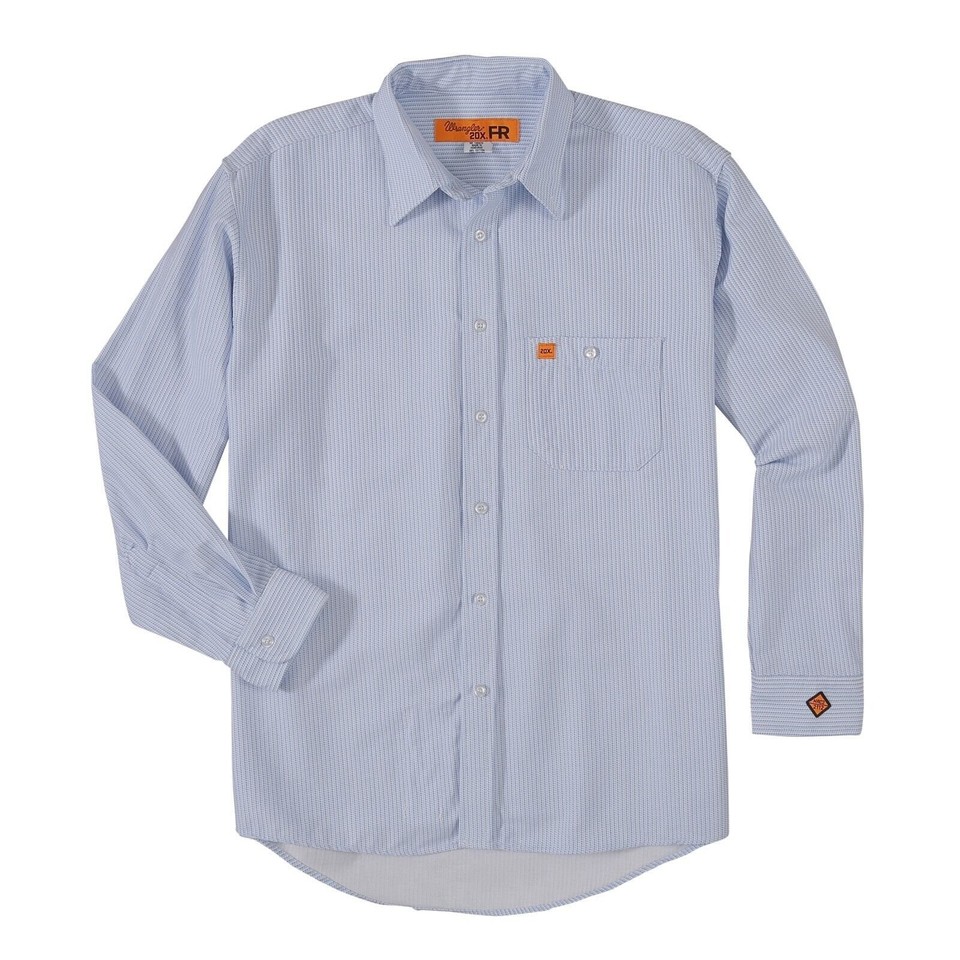 Wrangler Fr Riggs Mens Workwear 20X Flame Resistant Fashion Shirt New ...
