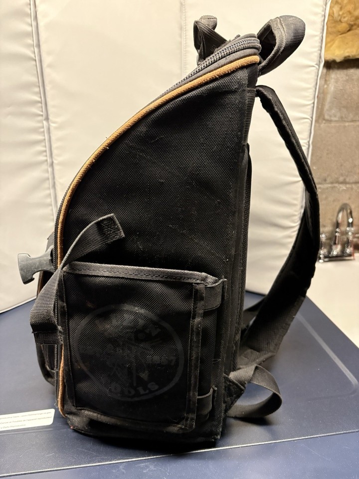 Klein Tools Tool Backpack Electrician Bag Heavy Duty Organizer Pockets ...