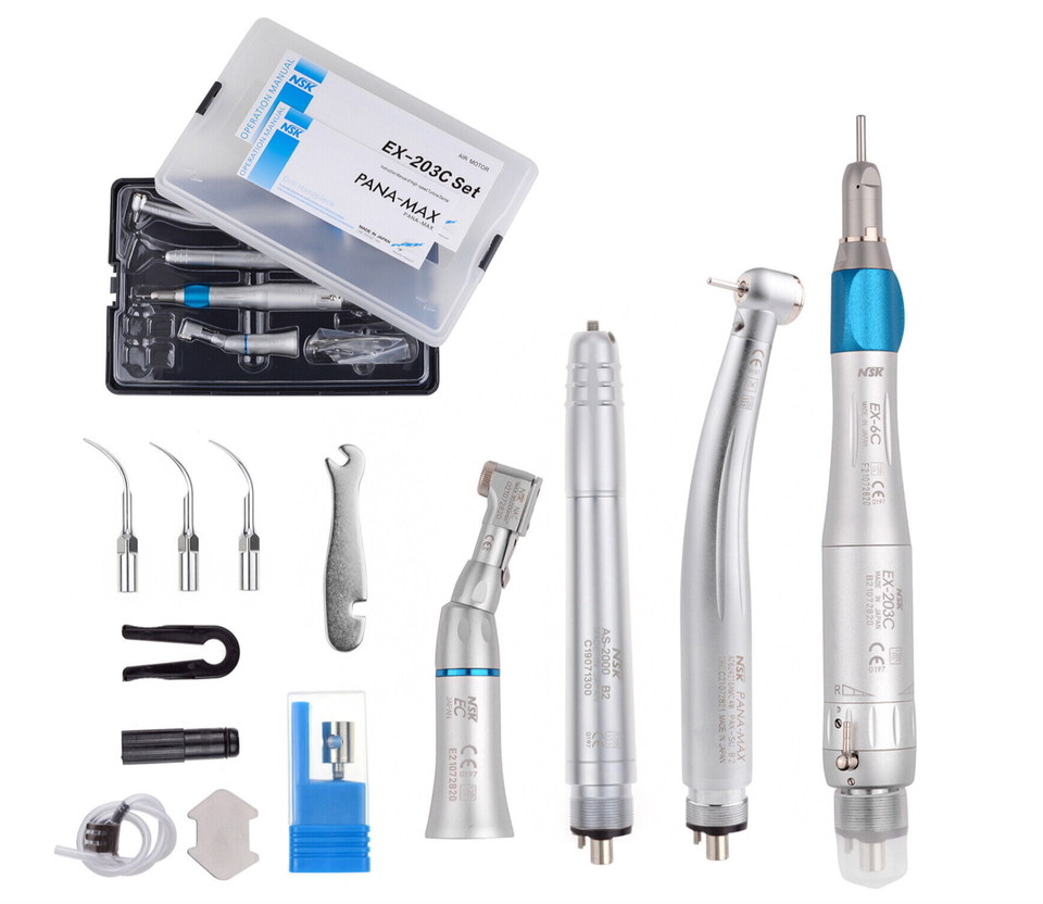 Dental NSK LED Handpieces Air Scaler Set (EX203C+PANA MAX+AS2000) 2 ...
