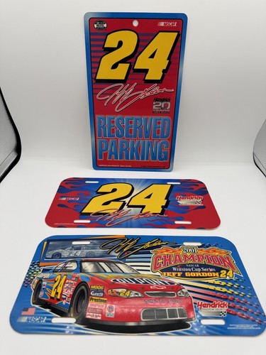 Jeff Gordon License Plates Lot Of 3 2001 And 2004 | eBay