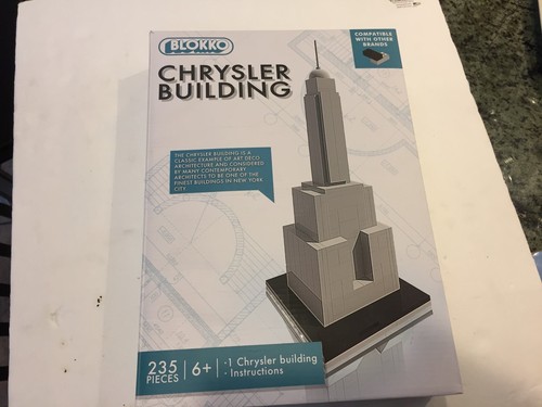 NY Skyline Chrysler Building model ~ Blokko construction blocks ~ 245 ...