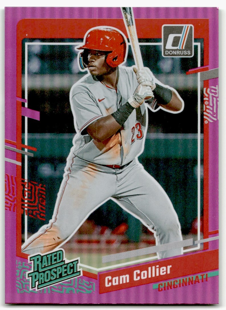 2023 Donruss Rated Prospect Pink Cam Collier #45 RC Cincinnati Reds | eBay