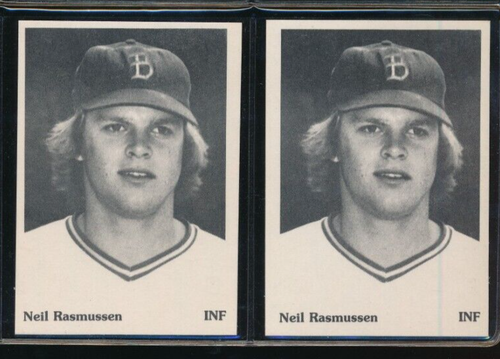 lot (2) 1975 TCMA Burlington Bees Neil Rasmussen | eBay