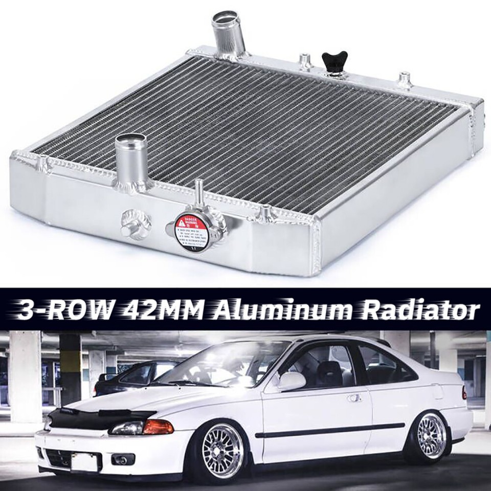 Aluminum 3 Row Performance Radiator for 92-00 Civic/Del Sol/94-01 ...