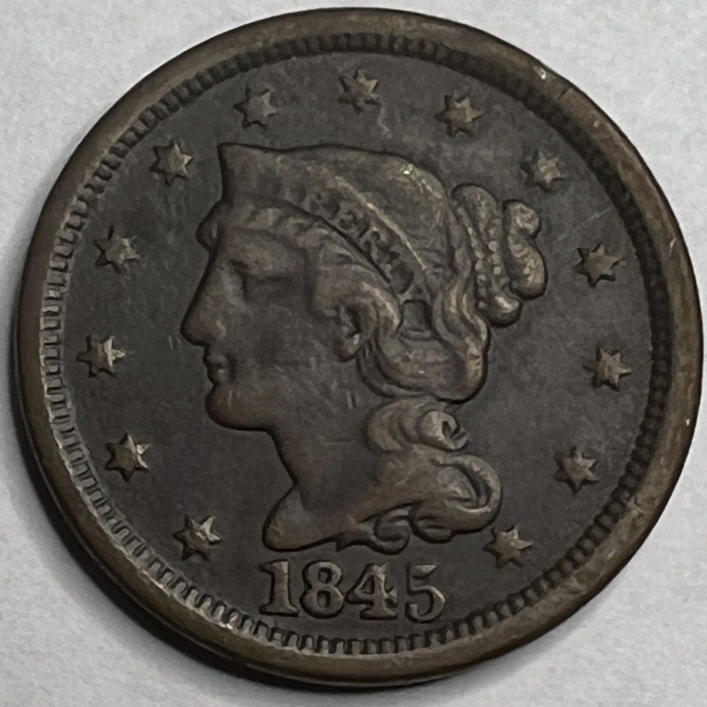 1845 Large Cent, LB1-1-48 | eBay