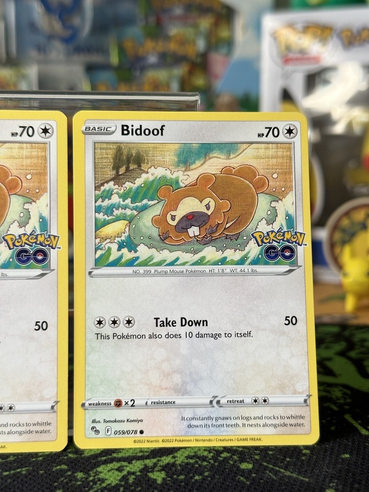 Bidoof 059/078 - 2022 Pokémon TCG - Pokemon Go | eBay