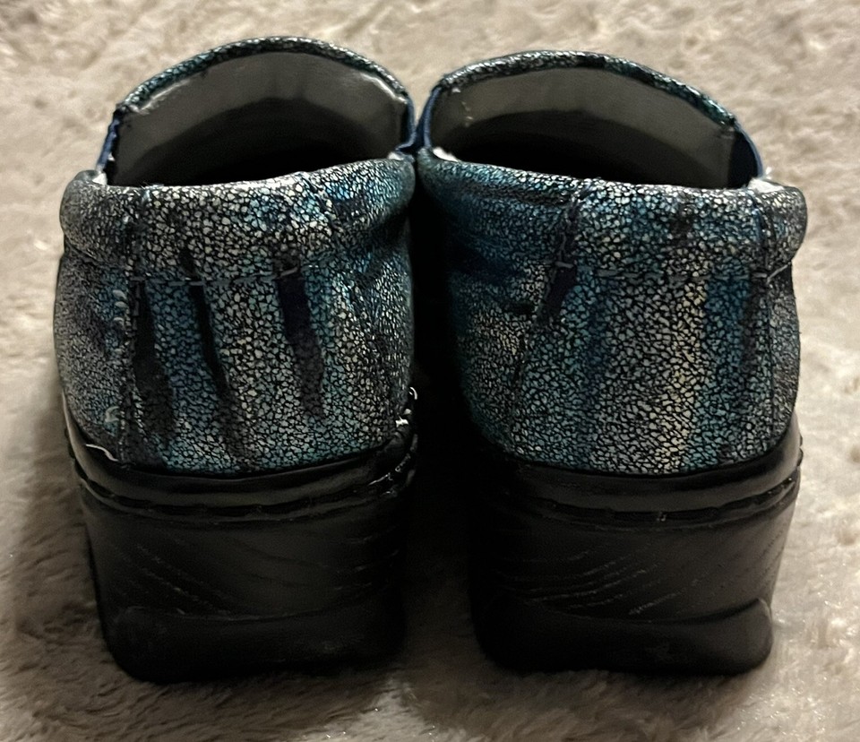 Klogs Footwear Mission Multicolor Blue Clog Shoes Nurse Medical Pro ...
